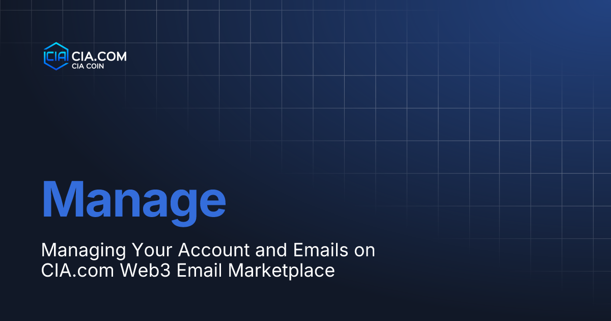 Manage | CIA.COM Documentation